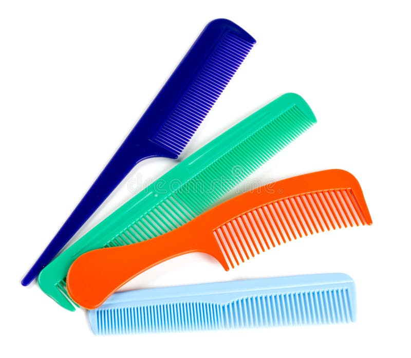 Assortment of Colorful Hair Combs Stock Image - Image of heap, clipping ...