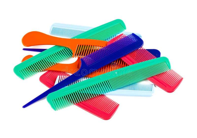 Assortment of Colorful Hair Combs Stock Image - Image of hair, barber ...