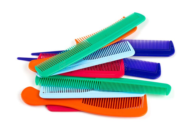 Assortment of Colorful Hair Combs Stock Photo - Image of concern ...