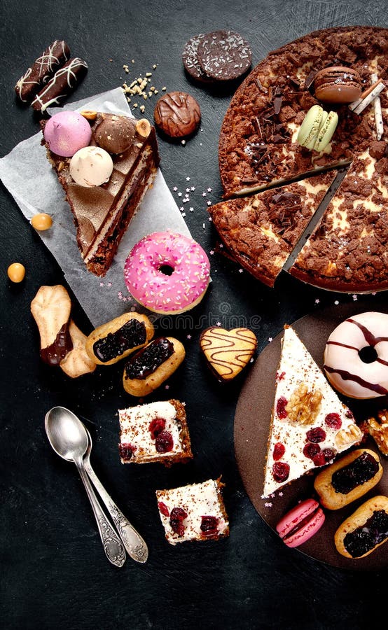 Assortment of Confectionery Stock Image - Image of food, chocolate ...