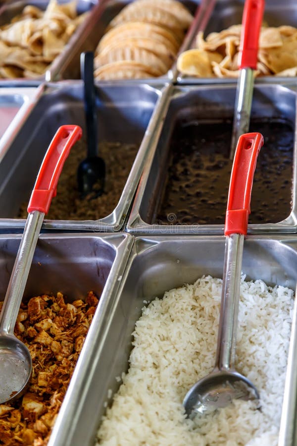 Assortment of Cooked Food from a Restaurant Stock Image - Image of ...