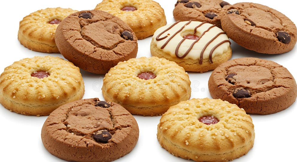 An Assortment of Cookies Featuring Different Types and Textures. the ...