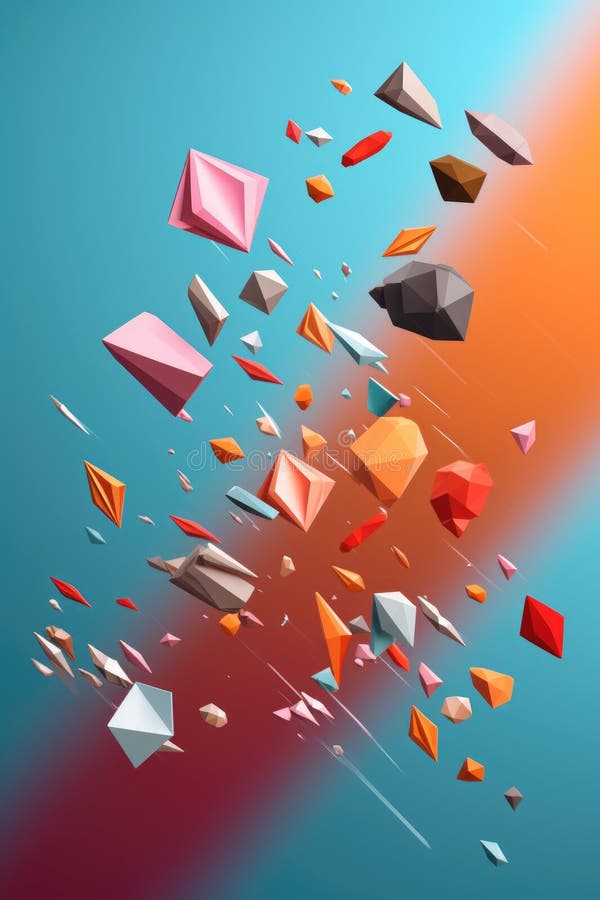 An Assortment of 3d Arrow Icons Floating in Mid-air Stock Illustration ...