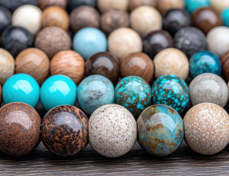 Assortment of Decorative Stone Spheres Stock Illustration ...