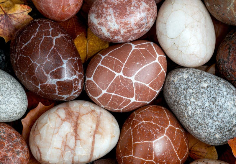 Assortment of Decorative Stones and Rocks Stock Illustration ...