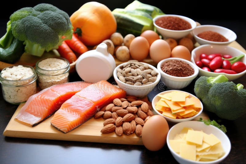 An Assortment of Dietary Food Items for a Specific Food Intolerance ...