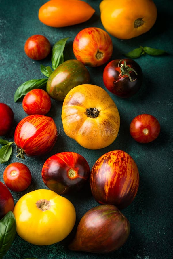 Assortment of Different Color Tomatoes Stock Image - Image of ripe ...