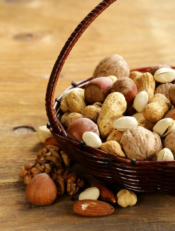 Assortment of Different Nuts Stock Image - Image of mixed, fruit: 35147085