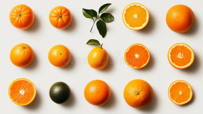 Assortment of Different Orange Fruit and Vegetable Stock Image - Image ...
