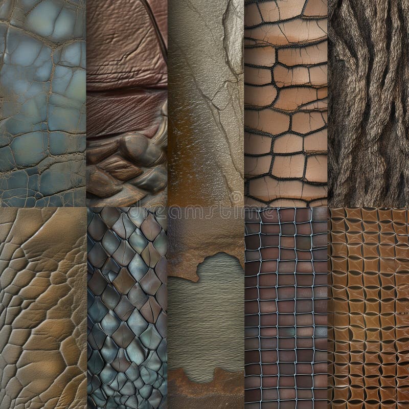 Assortment of Diverse Leather Types, a Variety of Skins for Every Need ...