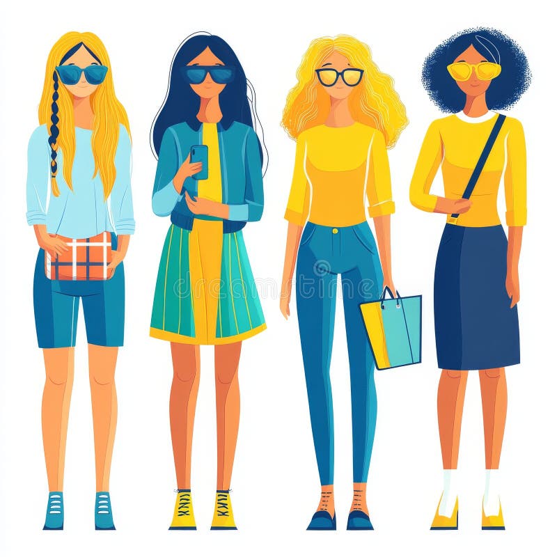 An Assortment of Drawings Showcasing People in Multiple Poses, Created ...