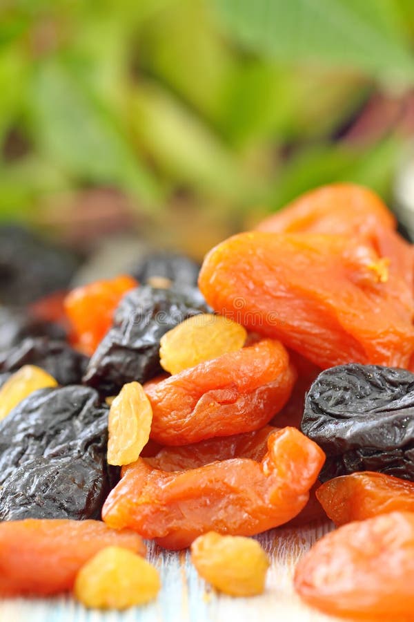Assortment of dried fruit stock photo. Image of plum - 75386354