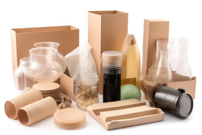 An Assortment of Eco-friendly Packaging Solutions, Including Reusable ...