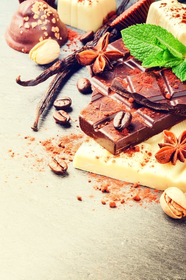 Assortment of Fine Chocolates and Pralines Stock Image - Image of ...