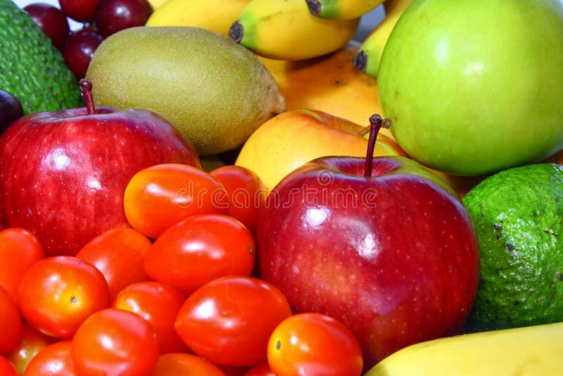 Assortment of fresh fruit stock image. Image of nonfat - 20984745