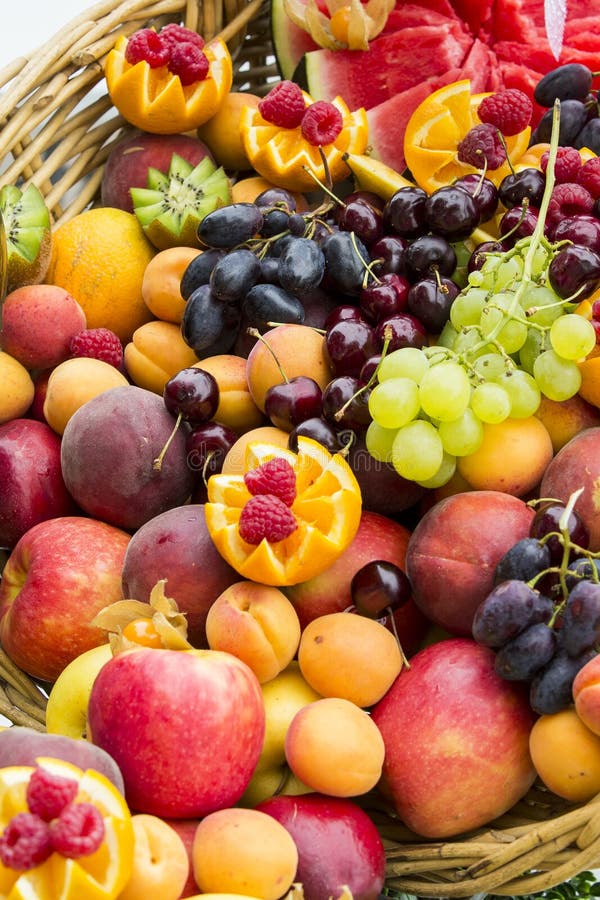 Assortment of Fresh Organic Fruits Stock Image - Image of fresh ...
