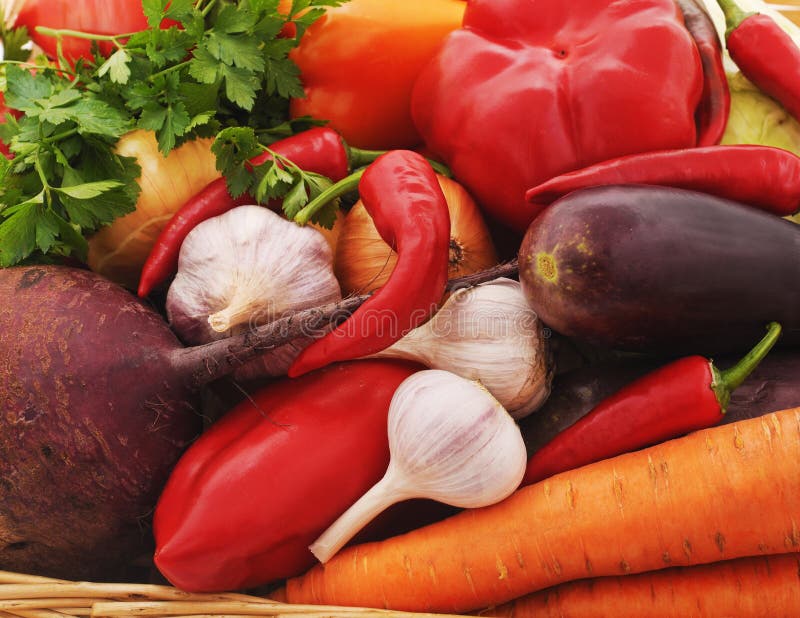 Assortment of Fresh Vegetables. Stock Photo - Image of heap, harvest ...
