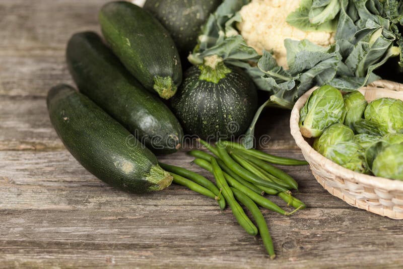 Assortment of Green Vegetables Stock Image - Image of harvest, eating ...