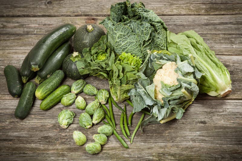 Assortment of Green Vegetables Stock Image - Image of assortment, fresh ...