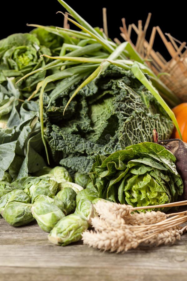 Assortment of Green Vegetables Stock Photo - Image of kale, natural ...
