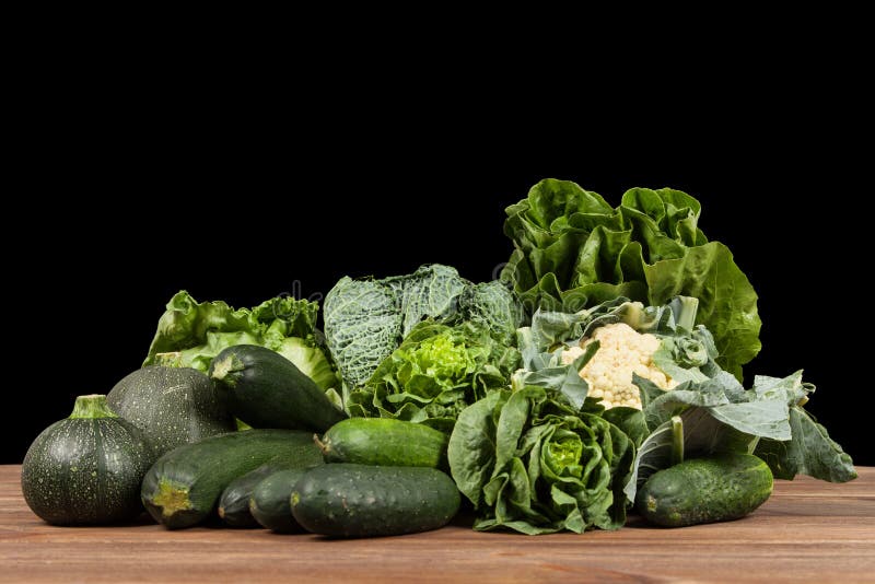 Assortment of Green Vegetables Stock Photo - Image of nature, leafy ...