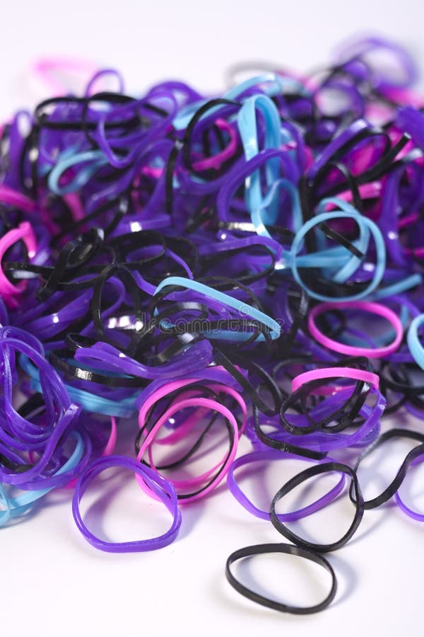 Assortment of hair bands. stock image. Image of purple - 21182013