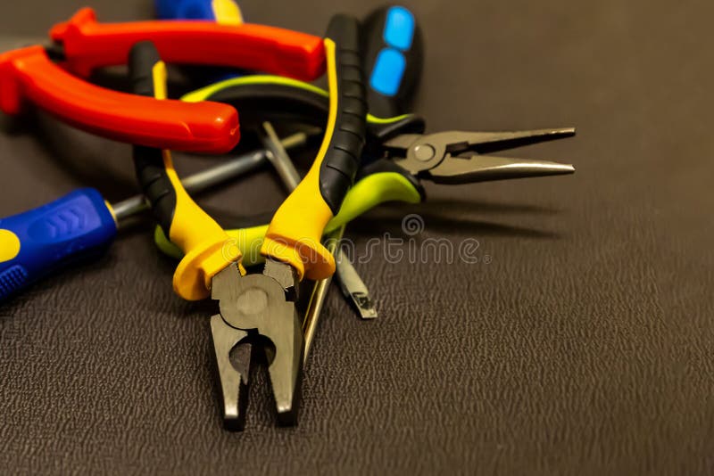 Assortment of Hand Tools Repair of Electrical Appliances Tools Set of ...