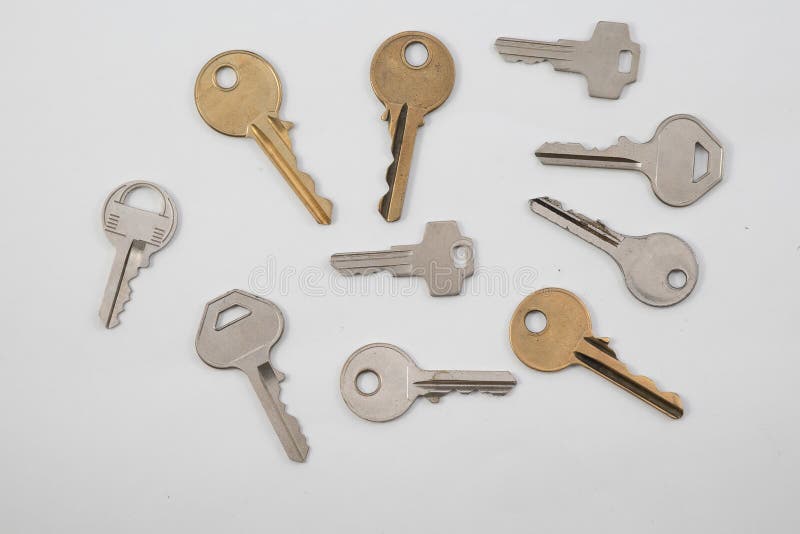 Assortment Keys Plain Background Stock Photos - Free & Royalty-Free ...