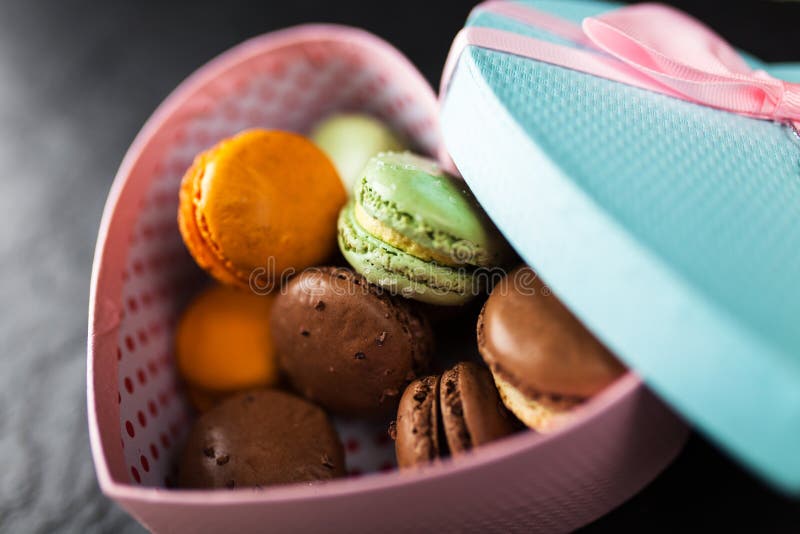 Assortment of Macaron Cookies Stock Image - Image of food, flavor ...
