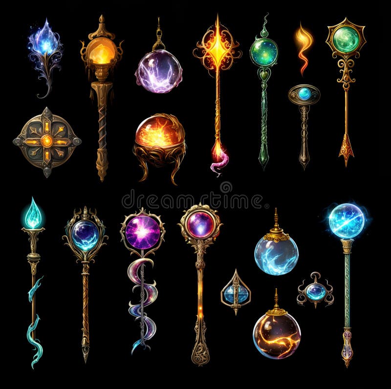 Magical Staffs Stock Illustrations – 16 Magical Staffs Stock ...