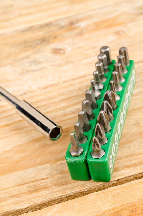 Screwdriver insert bits stock photo. Image of container - 29428566