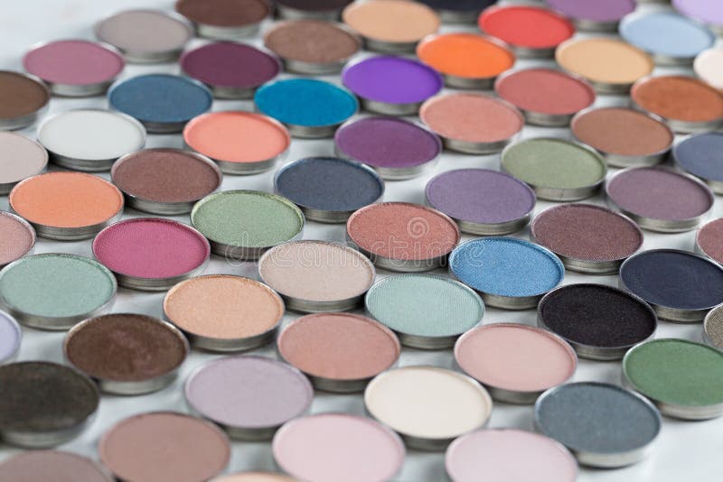 Assortment Make-up Cosmetics Powder Stock Photo - Image of makeup ...