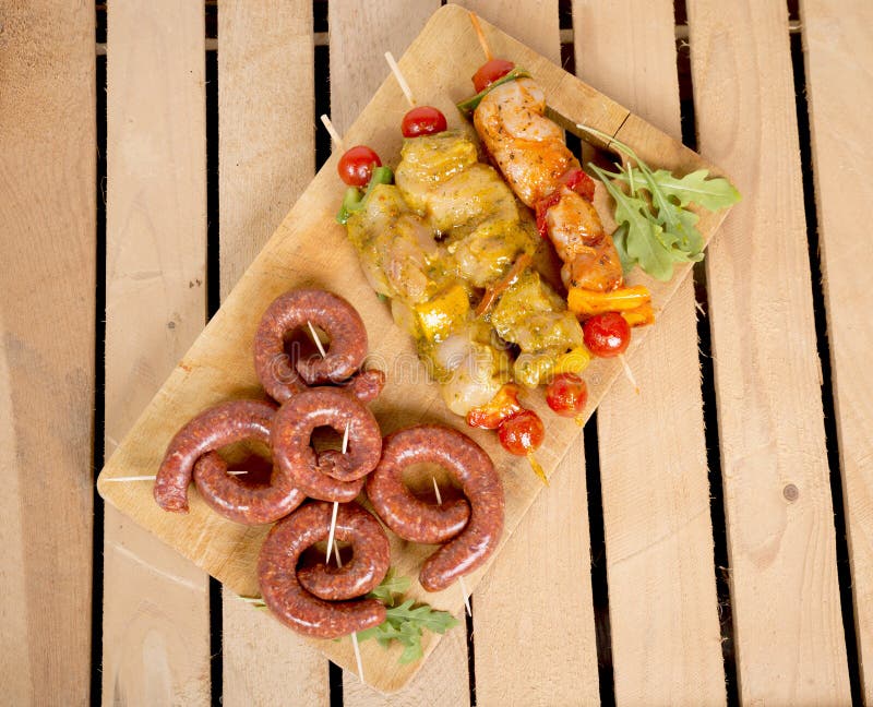 Assortment of Meat for Barbecue Stock Photo - Image of dinner, food ...