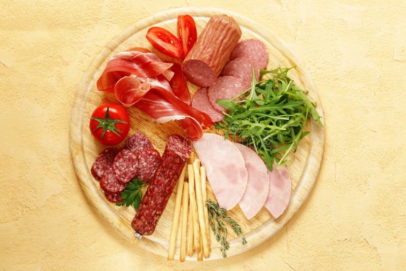 Assortment of Meat Delicacies Stock Photo - Image of cuisine ...