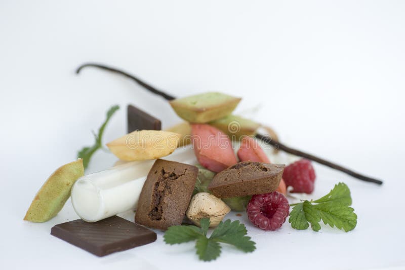 Assortment of mini cakes stock photo. Image of olive - 75726376