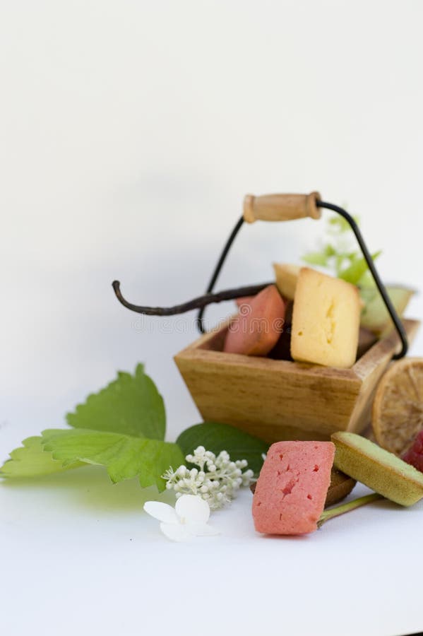 Assortment of mini cakes stock photo. Image of green - 75741908