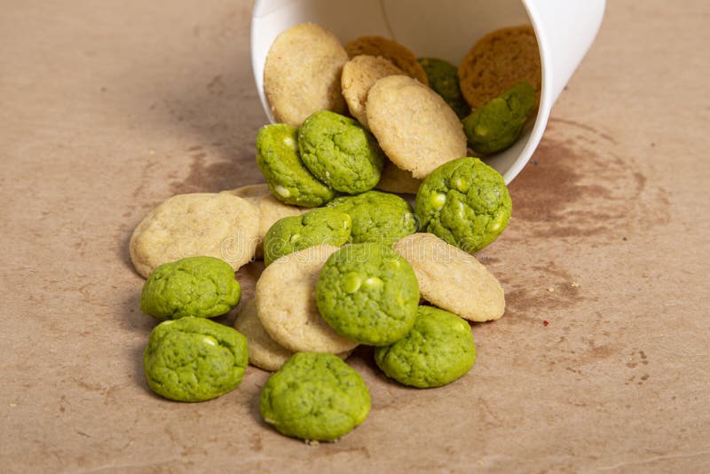 Assortment of Mini Cookies of Various Flavors Stock Photo - Image of ...