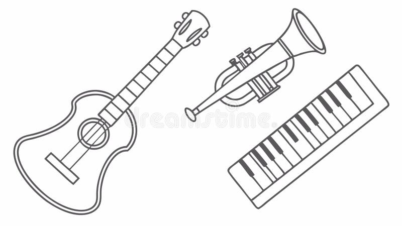Assortment of Musical Instruments, Symbolizing Creativity and Various ...