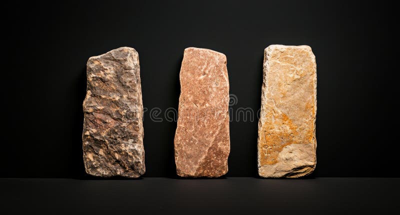 Assortment of Natural Stone Rocks Stock Illustration - Illustration of ...