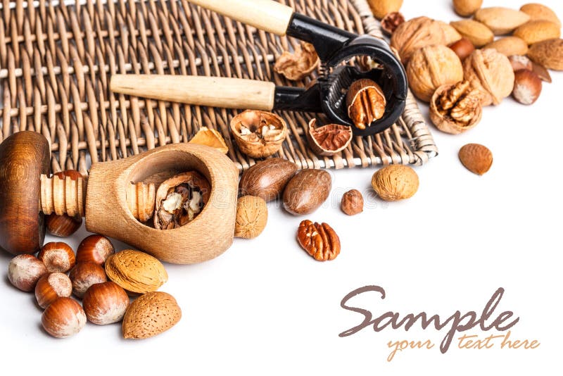 Assortment of nuts stock image. Image of collection, dried - 28804305