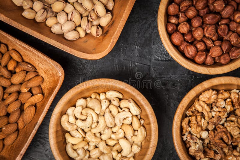 Assortment of nuts stock photo. Image of nature, cashew - 78996570
