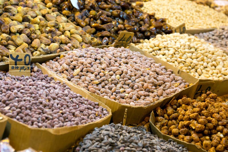 Assortment of Nuts in Morocco Stock Image - Image of diet, marrakesh ...