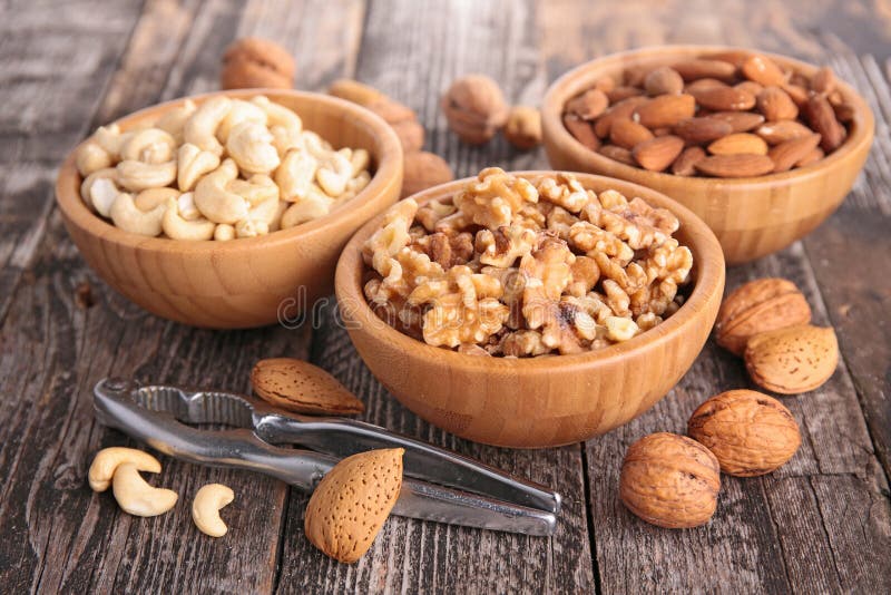 Assortment of nuts stock image. Image of fruit, nuts - 45736975