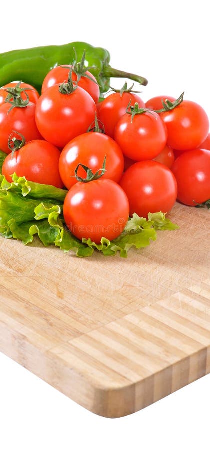 Assortment of Organic Fresh Healthy Vegetables, on Bamboo Cutting Board ...