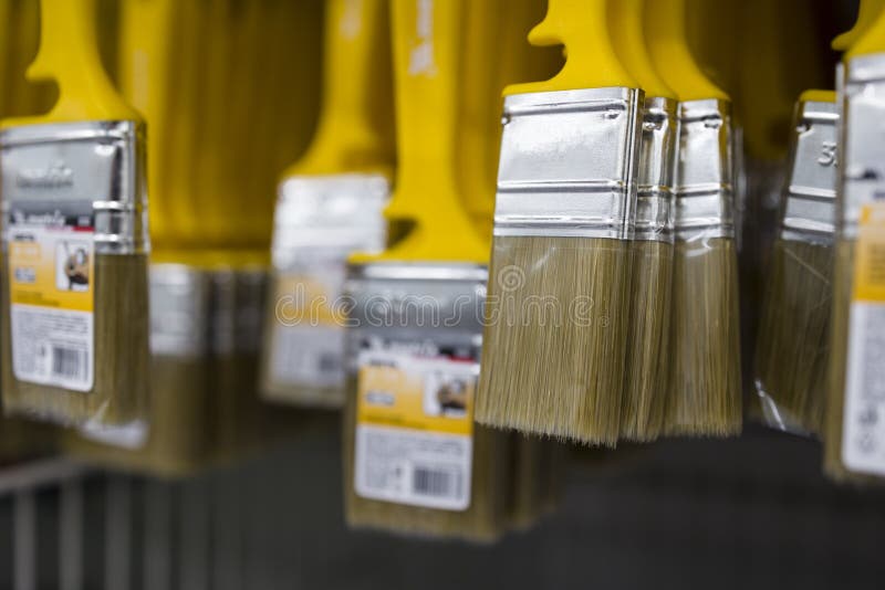 Assortment of Painting Tools for Interior Decoration and Renovation ...