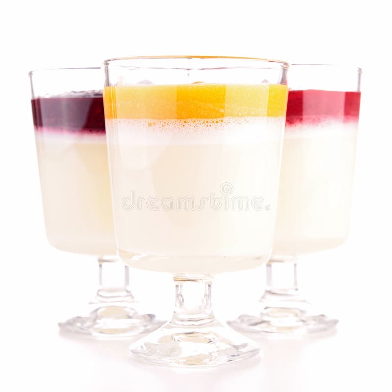 Assortment of panna cotta stock photo. Image of cream - 31680786