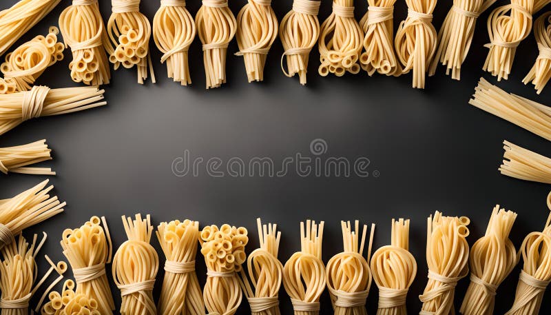 Assortment of Pasta stock illustration. Illustration of ingredient ...