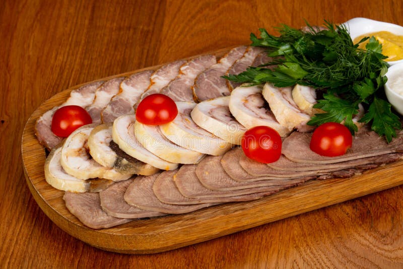 Assortment pickled meat stock photo. Image of delicious - 120377592