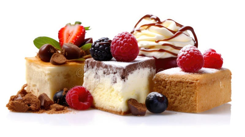 Assortment of Pieces of Cake Stock Photo - Image of buffet, celebration ...