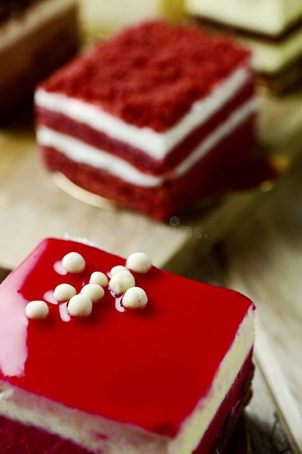 Assortment of Pieces of Cake Stock Image - Image of patisserie ...